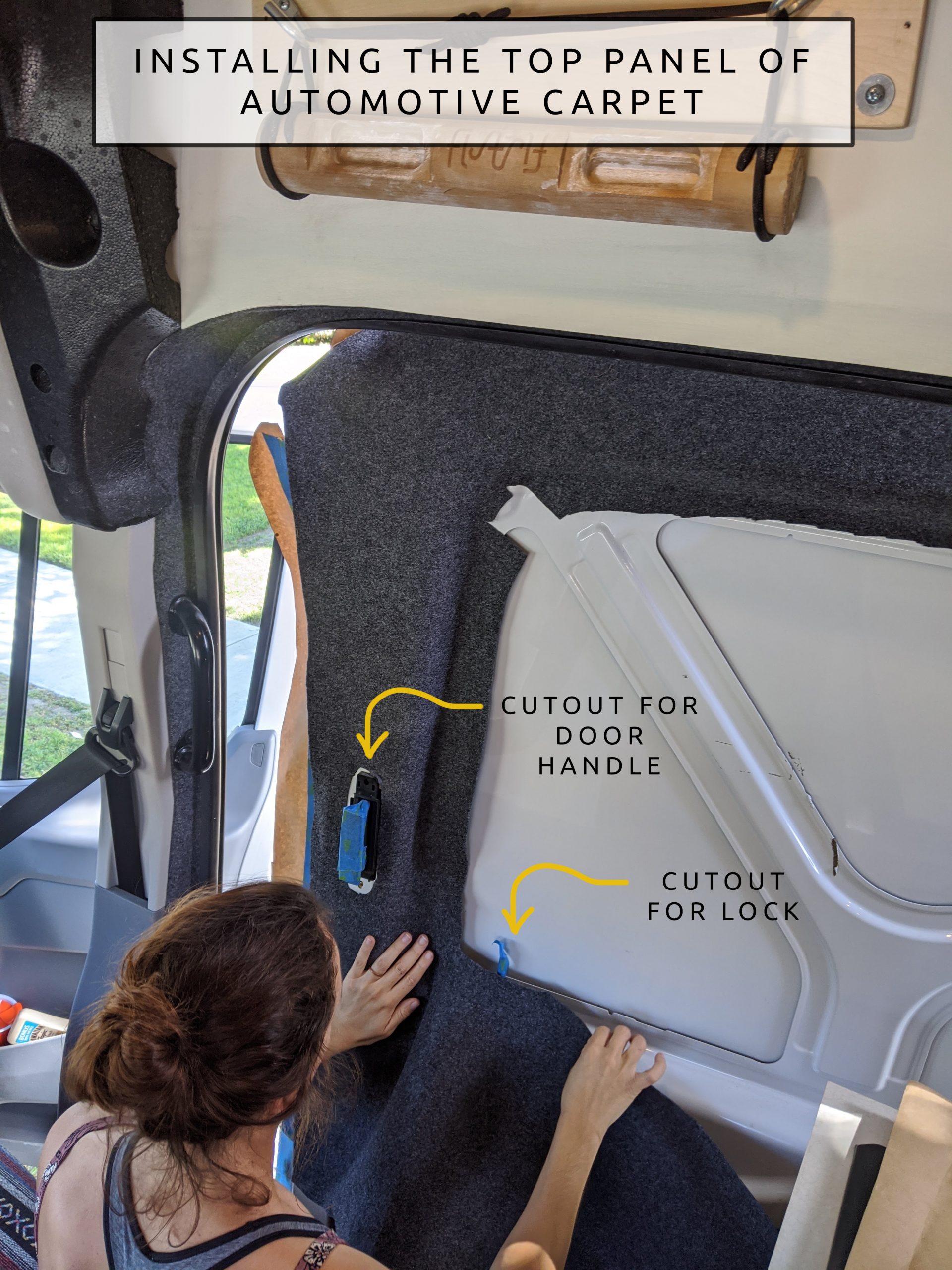 Sliding Door Finish Install in our Camper Van Conversion » VanConverts.com