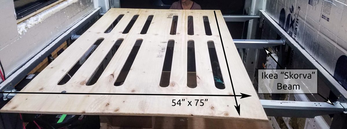 Building our Removable Bed Frame for Camper Van Conversion ...