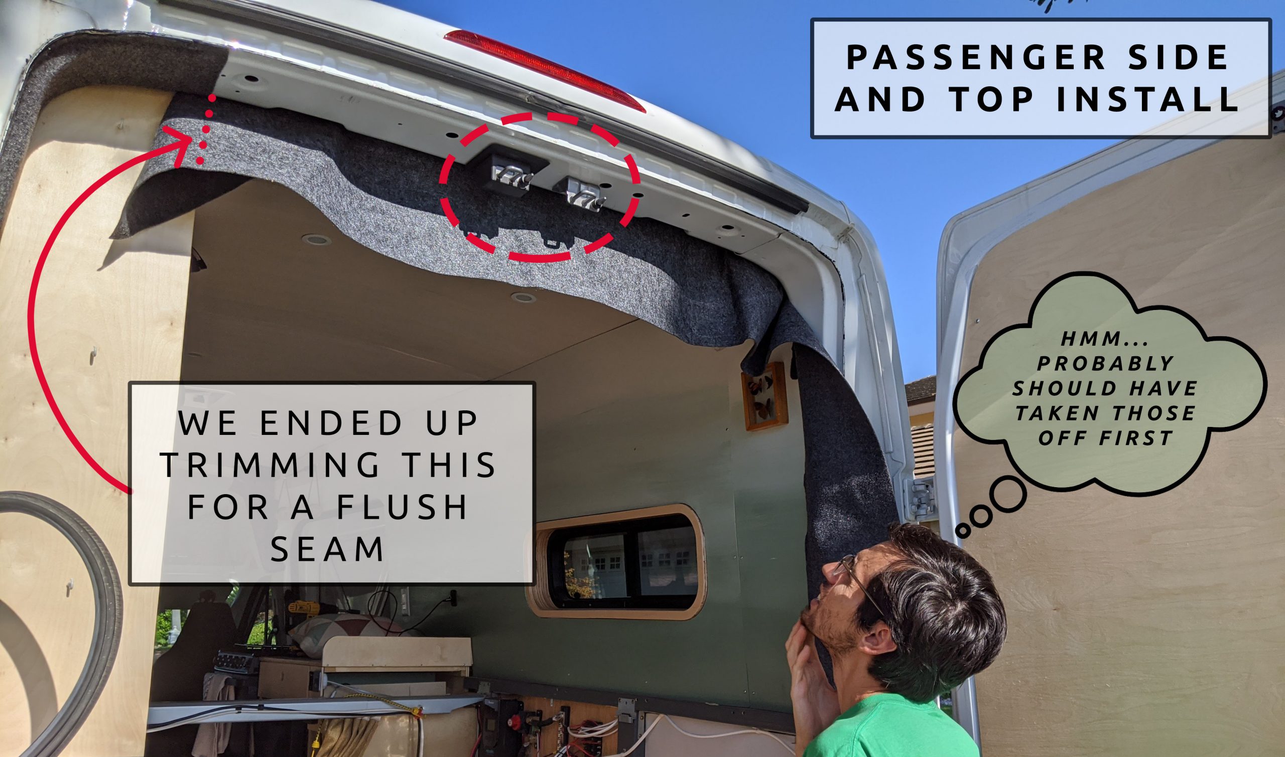 Carpet Lining in Camper Van Conversion » VanConverts.com