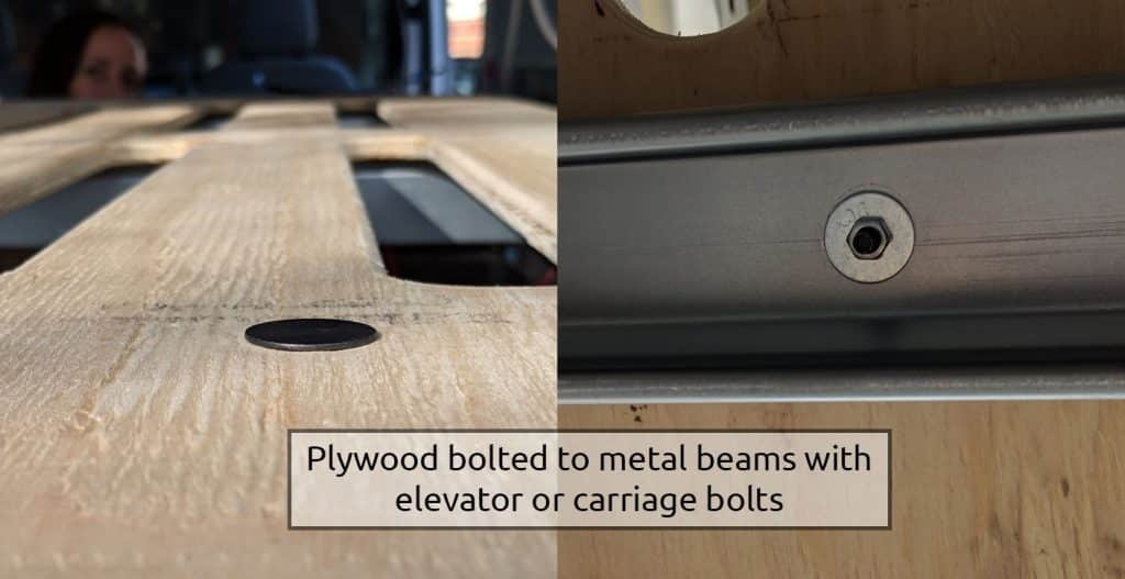 Building our Removable Bed Frame for Camper Van Conversion ...