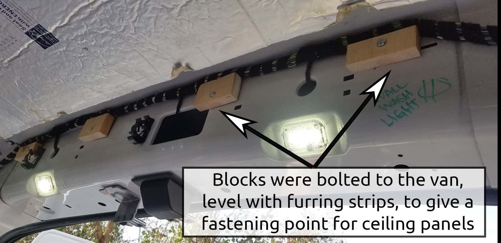 Ceiling Panel Installation in Camper Van Conversion » VanConverts.com