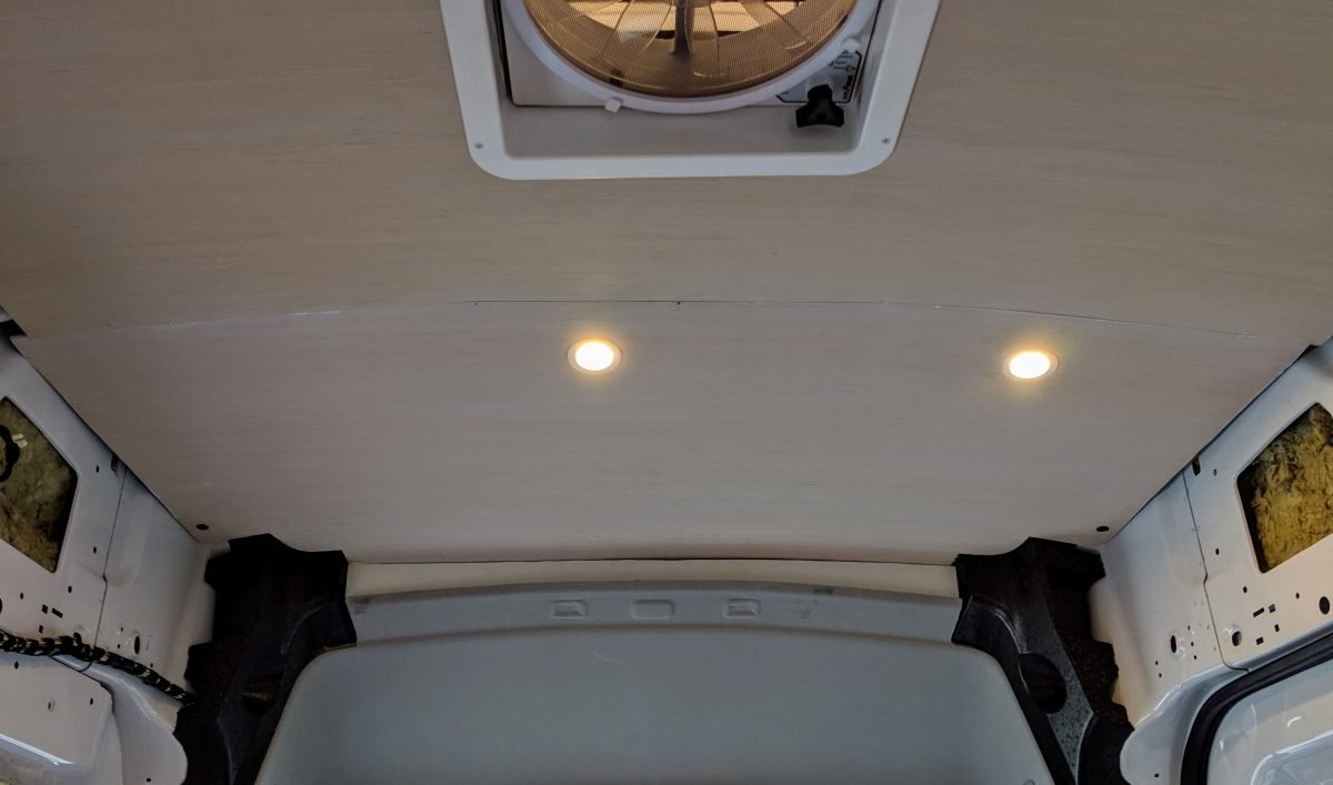 Ceiling Panel Installation in Camper Van Conversion » VanConverts.com